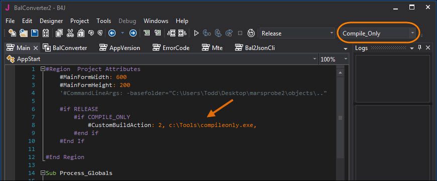 Tool - Compile Only for B4J | B4X Programming Forum