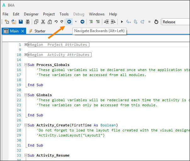 Goto Identifier ... Jump back to previous location | B4X Programming Forum