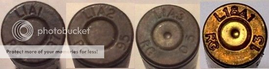 Modern British headstamps - 'L code' types. - Military Ordnance