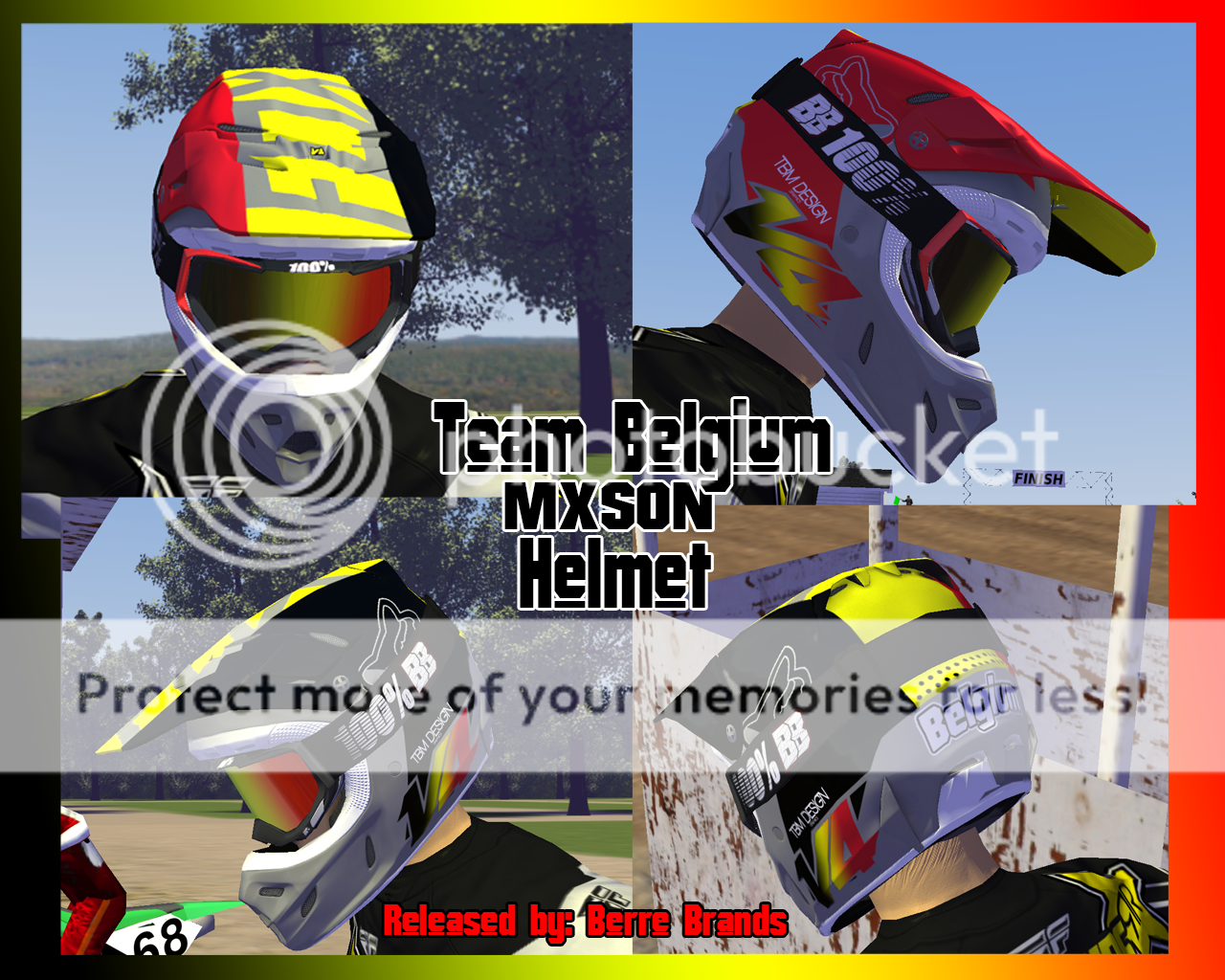 MXSON BELGIUM HELMET FOX V4 - MX Simulator
