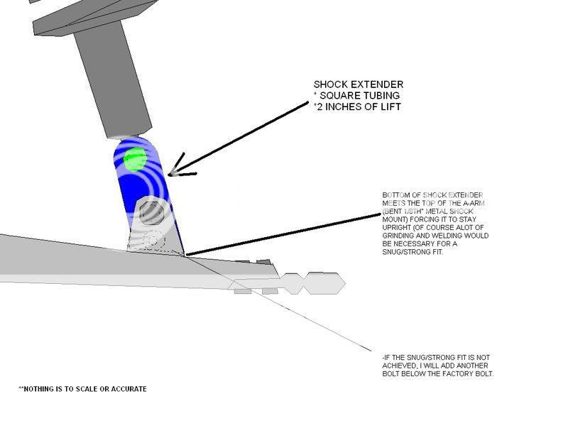SHOCK EXTENDER 2 INCH LIFT | Chevy Colorado & GMC Canyon