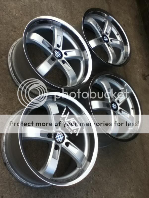 BMW Set x4 polished Genuine Forged Beyern 18 x 8.5 alloy wheels 5 x 120 ...