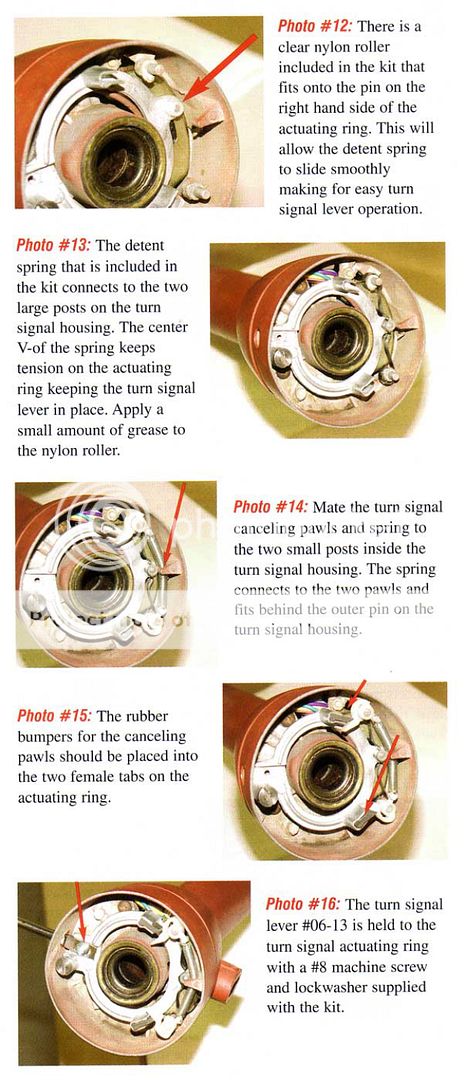 1955-1956 Chevy Upper Steering Column Rebuild Kit Instructions ...